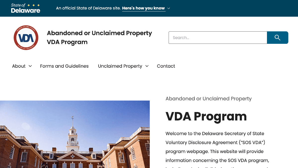 Forms and Guidelines - VDA Program - State of Delaware